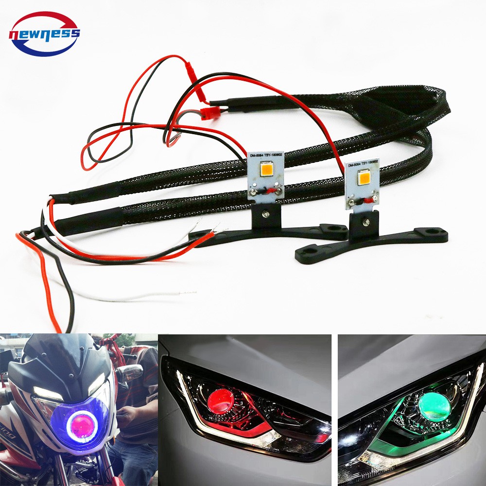2pcs Car Styling LED Devil Eyes Halo Rings Demon Evil Eye DRL LED ...