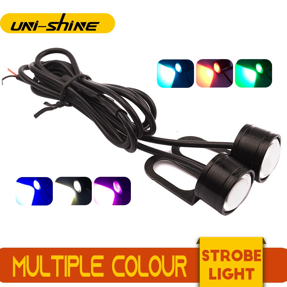 Unishine car DRL Eagle Eye eyes light 18mm led waterproof daylight ...