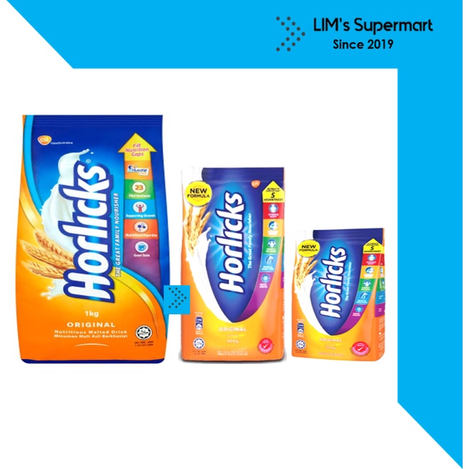 Horlick Malt Drink Original [1kg] [400g] [200g] | Shopee Malaysia