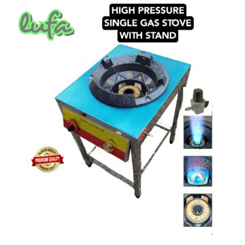 High pressure stove with stand / hawker stove / dapur Masak berkaki ...