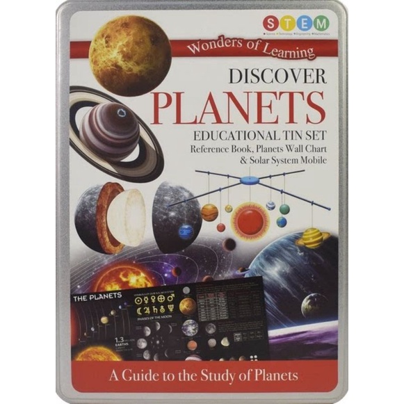 Wonders in Learning Discover Planets Educational Tin Set STEM for ...
