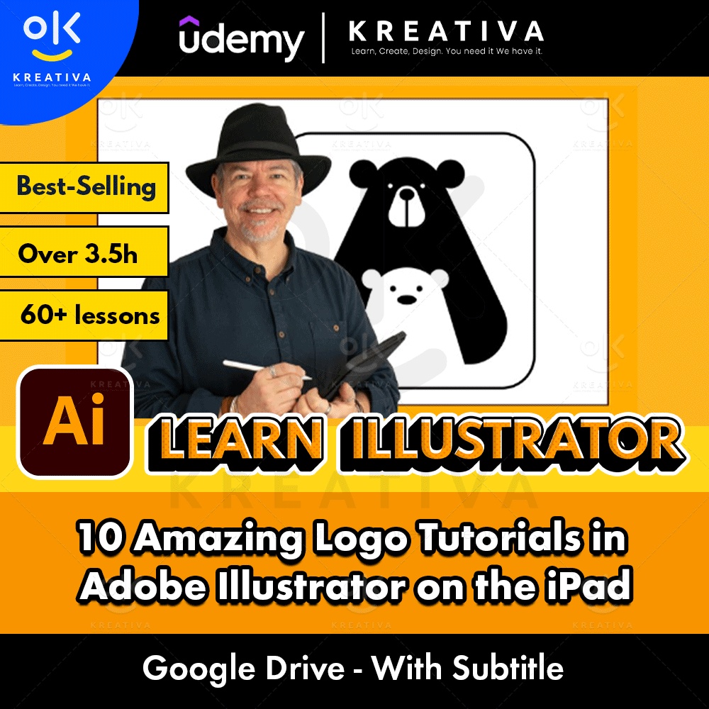 Video Course-10 Amazing Logo Tutorials in Adobe Illustrator on the iPad ...