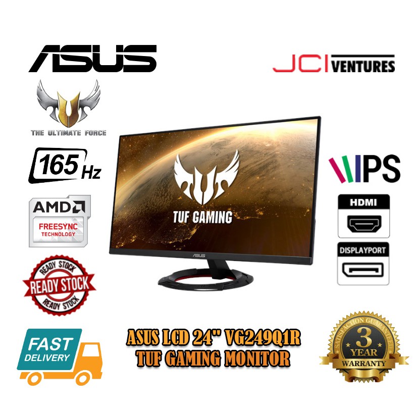 Asus LCD (24") TUF VG249Q1R Gaming Monitor (FHD / IPS / 165Hz / 1ms ...