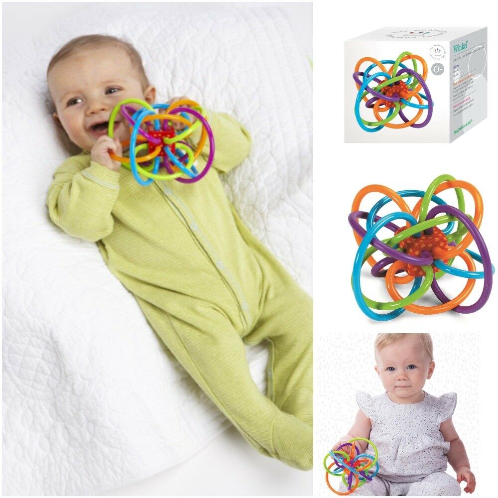 Toy Winkel Rattle & Sensory Teether Toy BPA Free | Shopee Malaysia