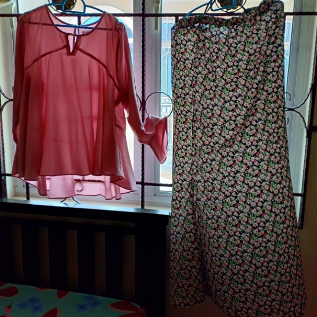 Baju preloved tema 60an peplum | Shopee Malaysia