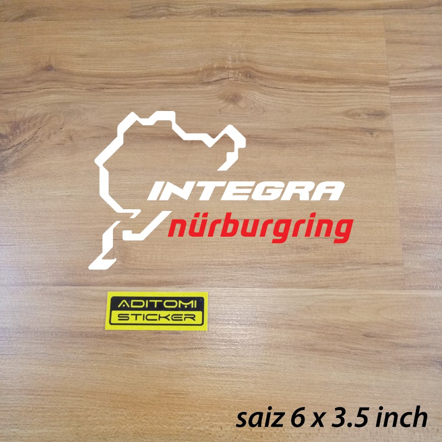 Honda Integra v2 Nurburgring Circuit diecut sticker | Shopee Malaysia