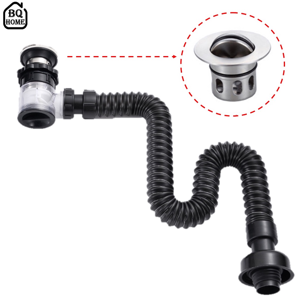 Bathroom Sink Stopper Angle Bottle Trap Adjustable 1-1/4 Sink Drain Kit ...