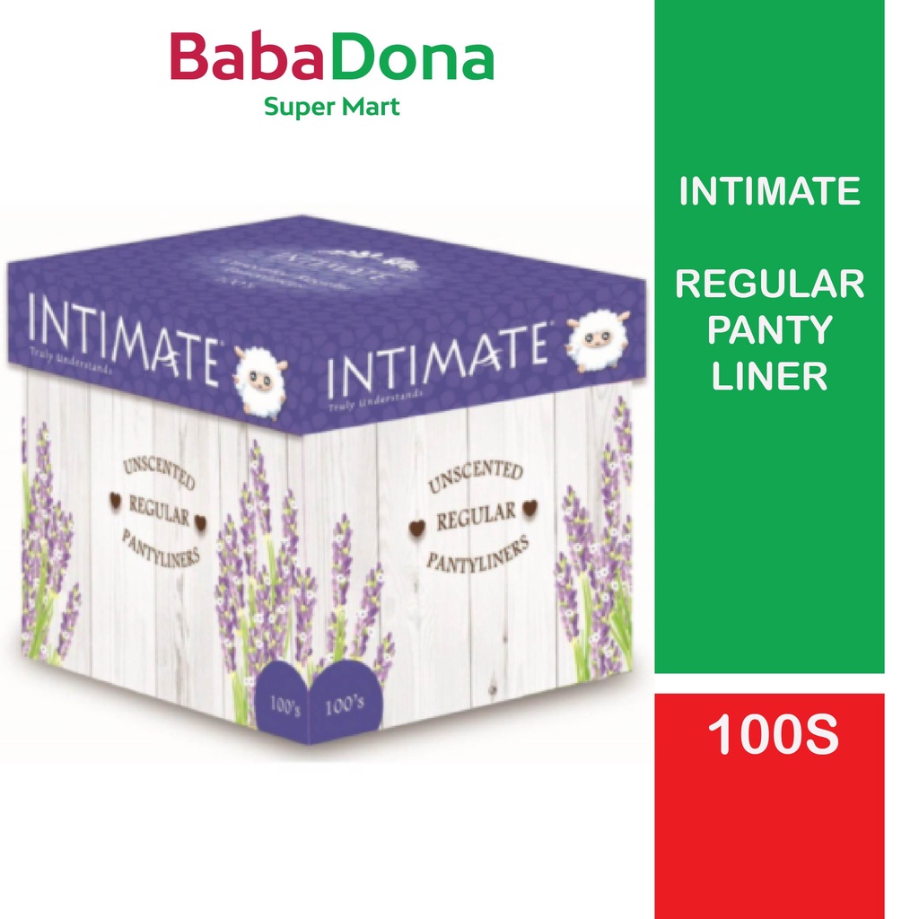 INTIMATE REGULAR PANTY LINERS 100S | Shopee Malaysia