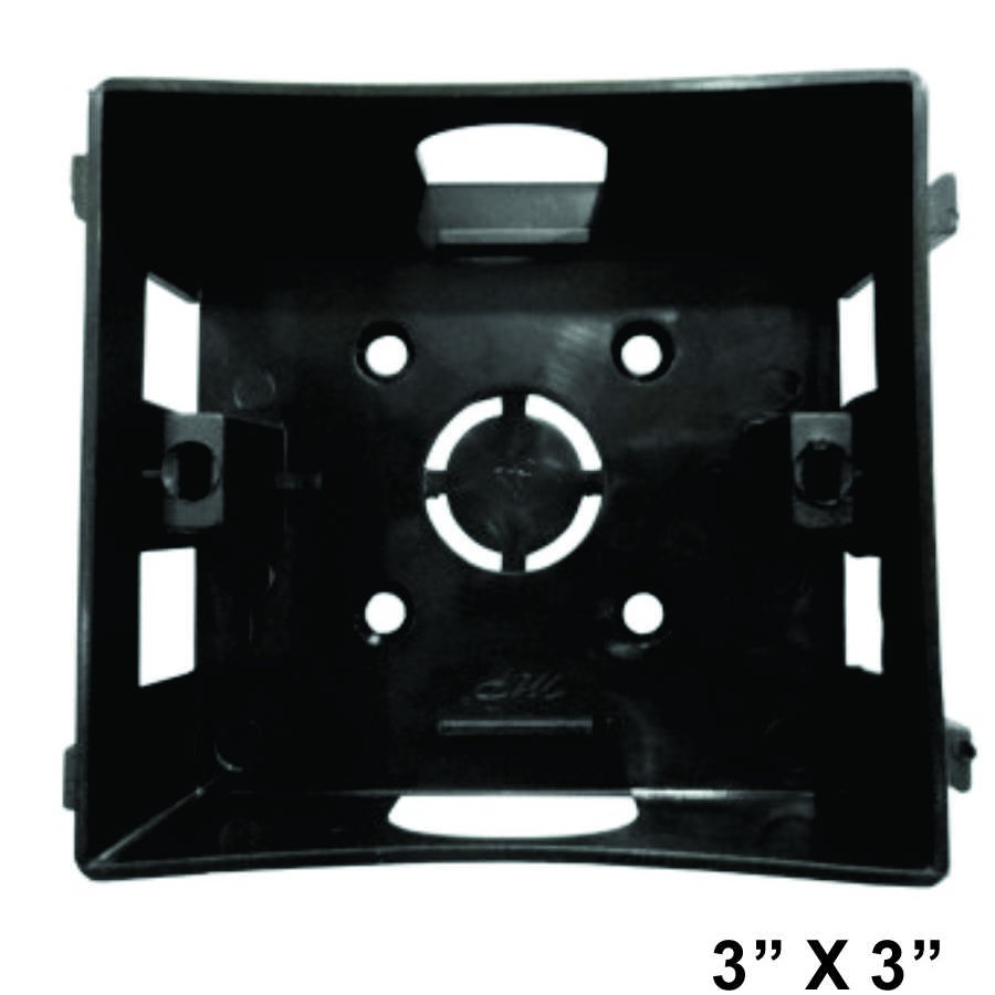 PVC ELECTRICAL CONCEAL BOX BLACK BOX SWITCH BLACK BASE BASE SINGLE 3X3 ...