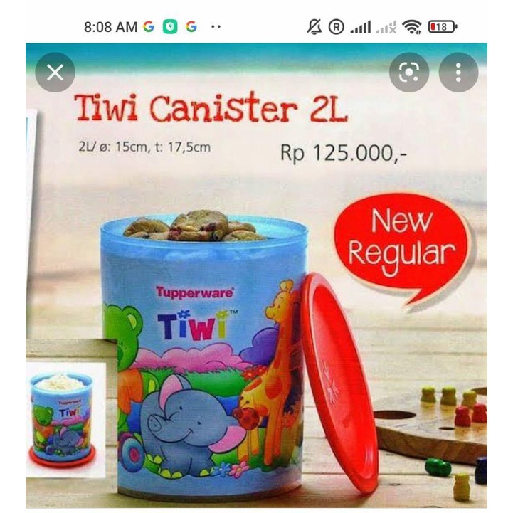 Tupperware Tiwi Canister 2L | Shopee Malaysia