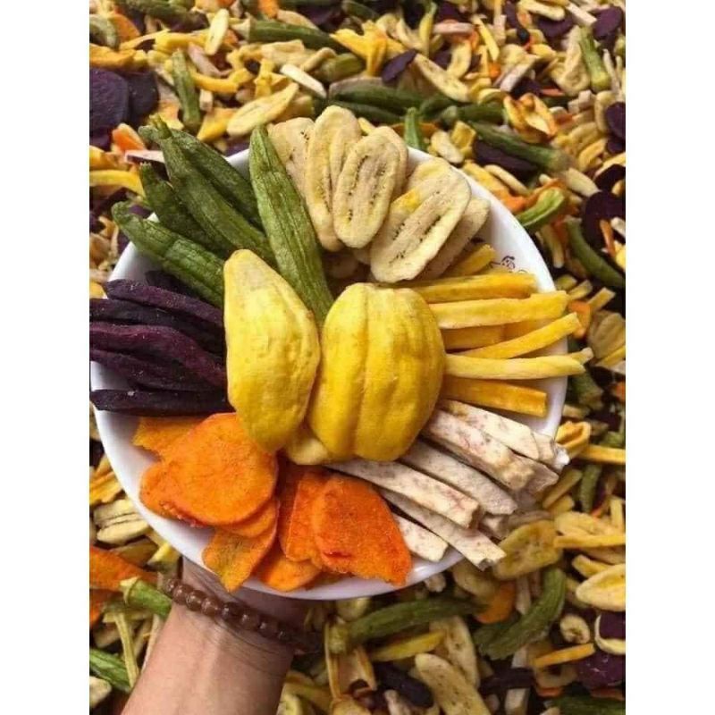 Healthy Mix Vege&Fruits Snack/Kerepek Sayur&Buah-Buahan250g/500g/1kg ...