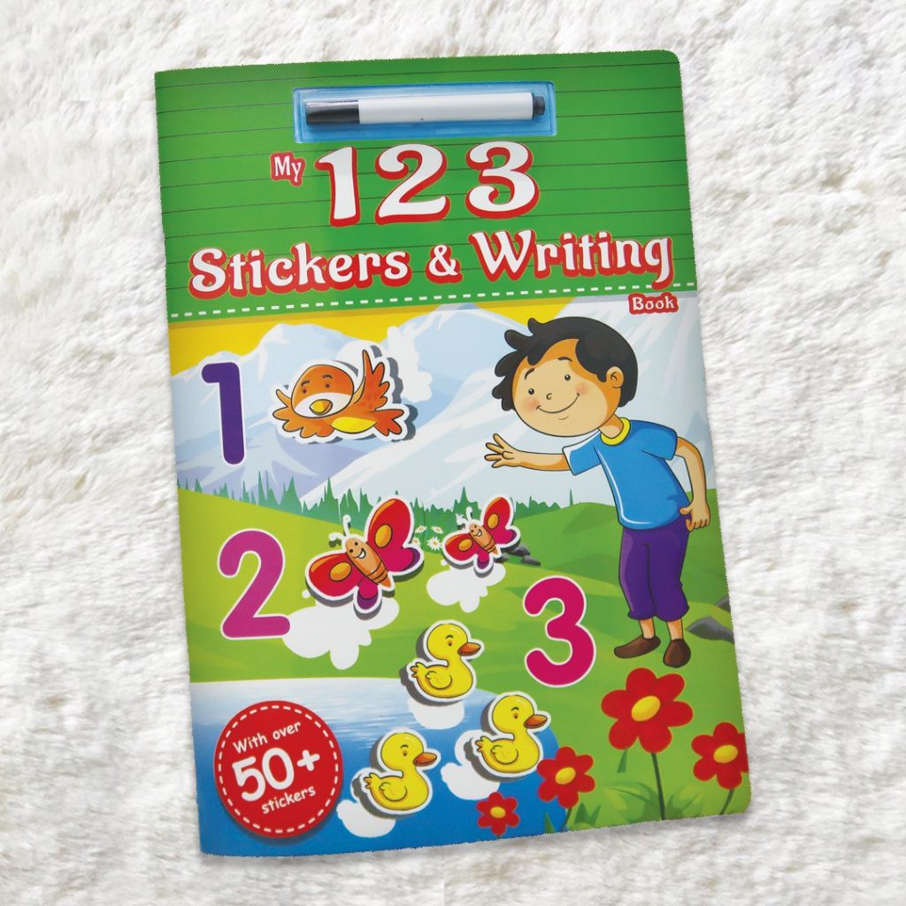 MY 123 STICKER AND WRITING BOOK BUKU STICKER BUKU AKTIVITI KANAK-KANAK ...