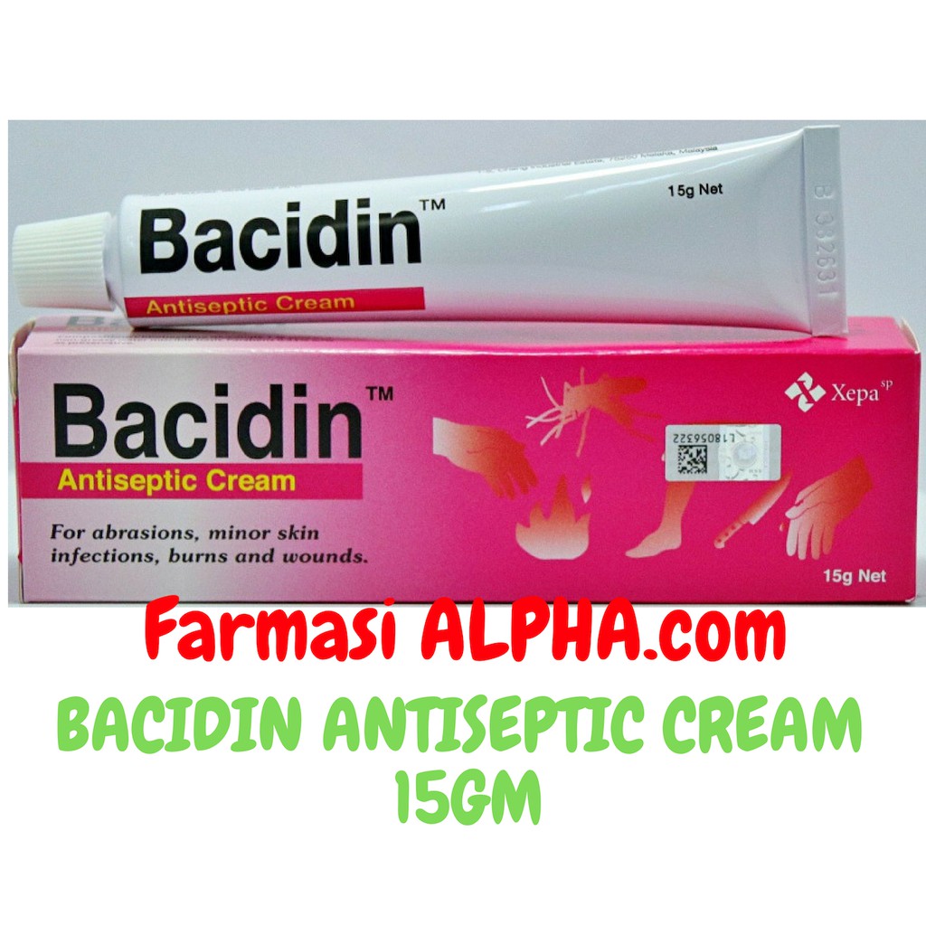 Bacidin Antiseptic Cream 15g(Xepa) | Shopee Malaysia