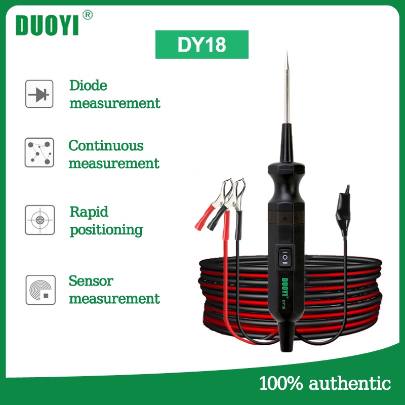 DUOYI DY18 Automotive Circuit Tester Power Probe 6-24V DC Pen Type ...