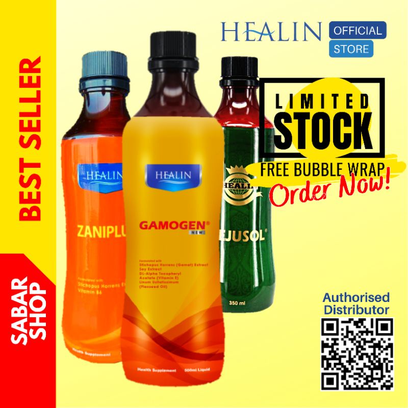 HEALIN Zaniplus, Gamogen dan Rejusol Suplimen Kesihatan Berasaskan ...