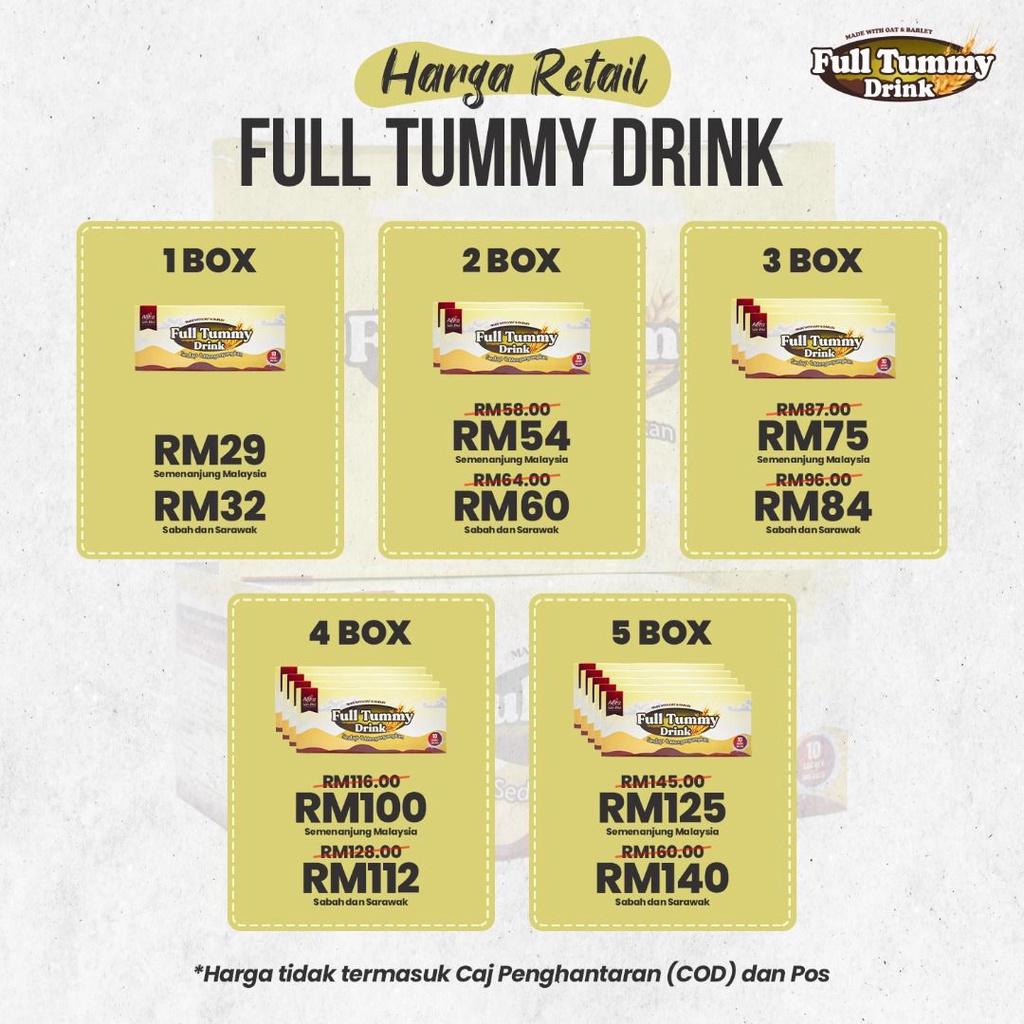 [ORIGINAL HQ] Full Tummy Drink By Aifa Azlan Minuman Susu Coklat ...