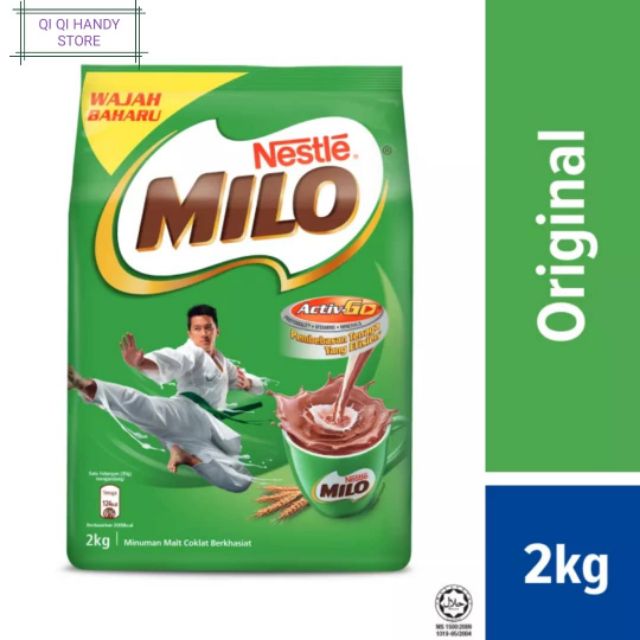 Milo 2kg / Nestle MILO Activ-Go Chocolate Malt Powder (2kg/pack ...
