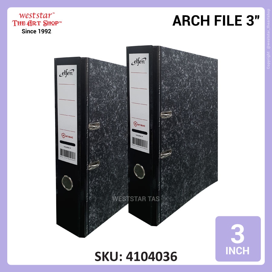 [Weststar TAS] Elfen 3" Lever Arch File, 3" Arch File, 3inch Arch File ...