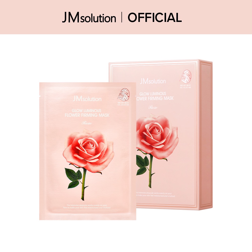 [JMsolution] glow luminous flower firming mask rose (10sheets) | Shopee ...