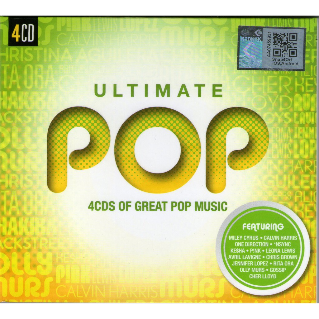 (CD) ULTIMATE POP - 4CD'S OF GREAT POP MUSIC (4CD) | Shopee Malaysia