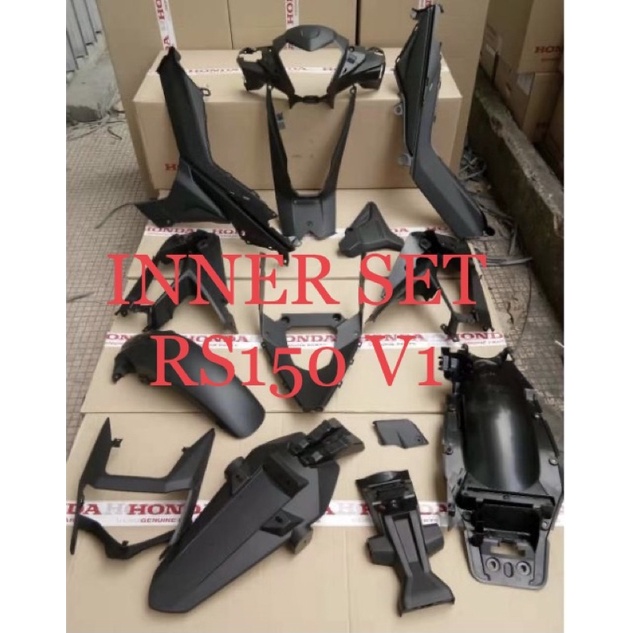 RS150 V1 V2 INNER HITAM SET ORIGINAL HONDA FOR HONDA RS150 V1 V2 | Shopee Malaysia