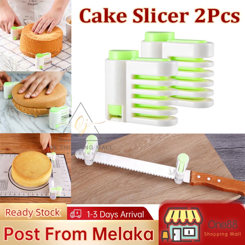 2 Pcs / Set 5 Layers Cut Bread Knife Splitter Toast Slicer Bread Cutter ...
