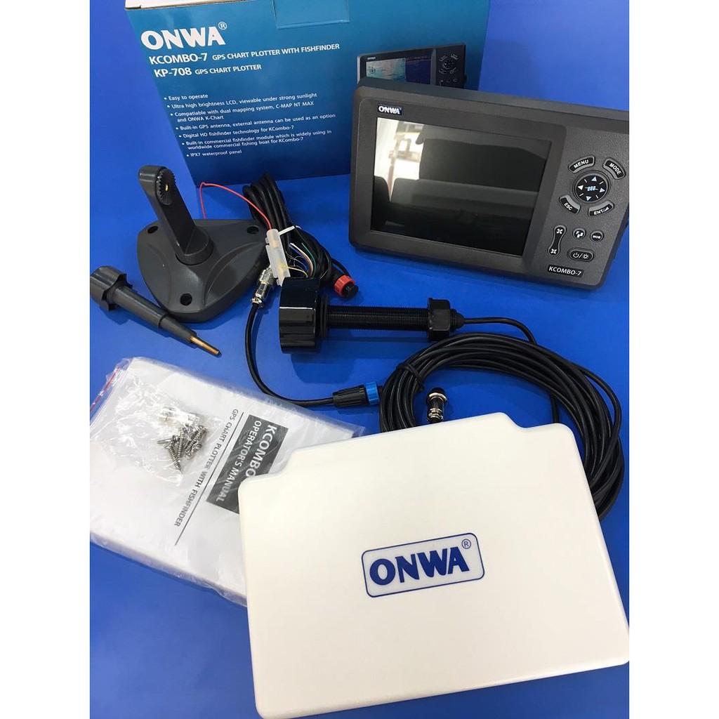 Onwa KCombo-7 GPS Chartplotter with Sonar Fishfinder (7 Inch) | Shopee Malaysia