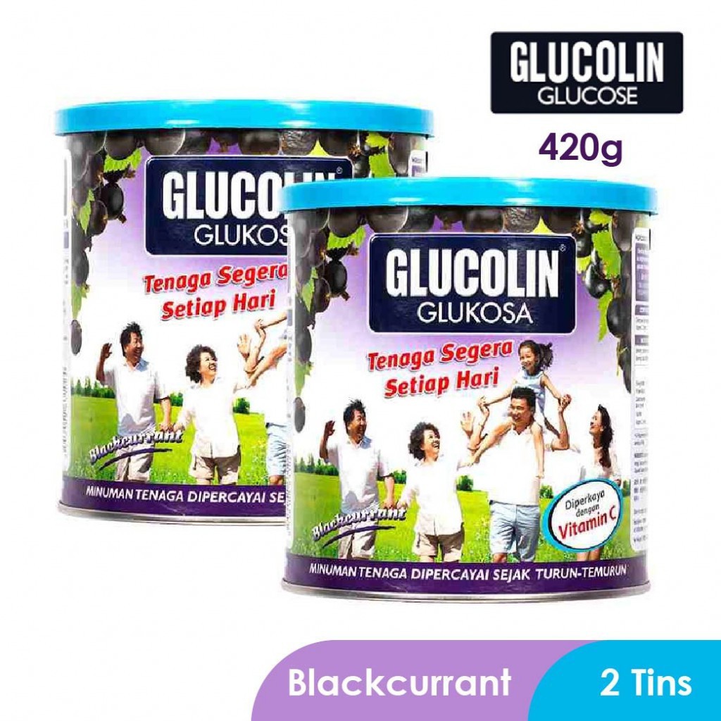 Glucolin Glucose Blackcurrant 420g x 2 Tins | Shopee Malaysia