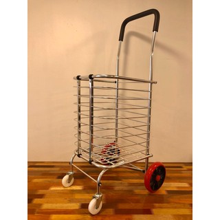 4 Wheel Aluminium Foldable Market Trolley Shopping Cart Troli Pasar ...