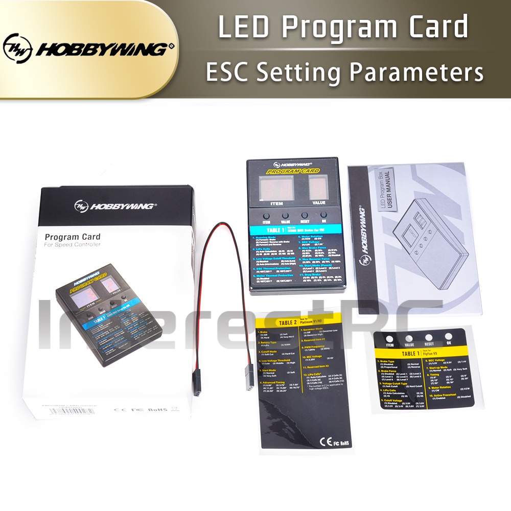 RC Car Parts Hobbywing LED PC2C Version2.0 ESC Electronic Speed ...