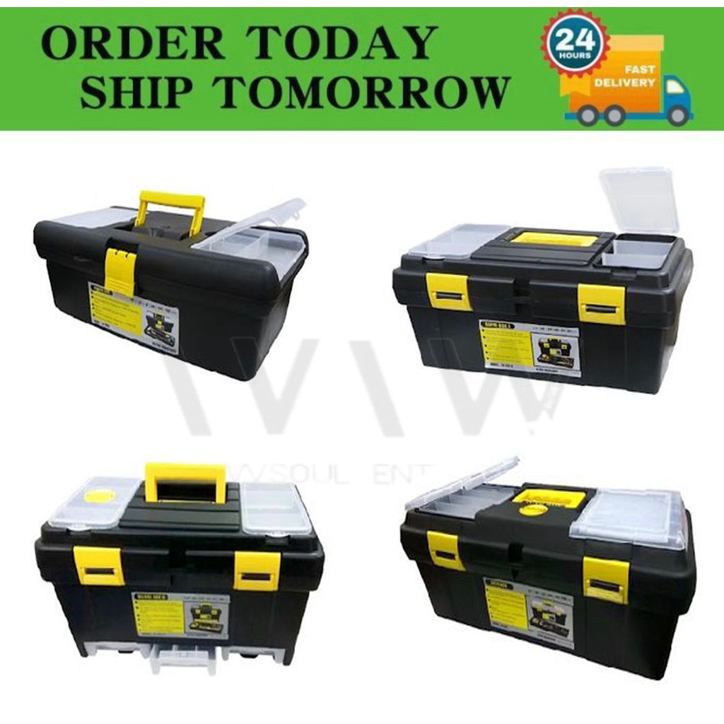Plastic Multi Purpose Tools Box /Kotak Simpanan /Bekas Hardware /Heavy Duty Tool box Deluxe Box ...