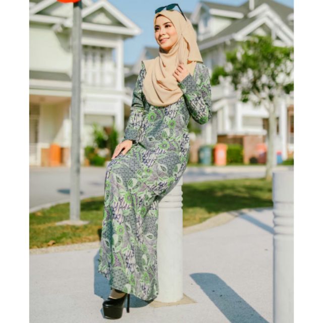 BAJU KURUNG MODEN CORAK BATIK BALI VIRAL | Shopee Malaysia