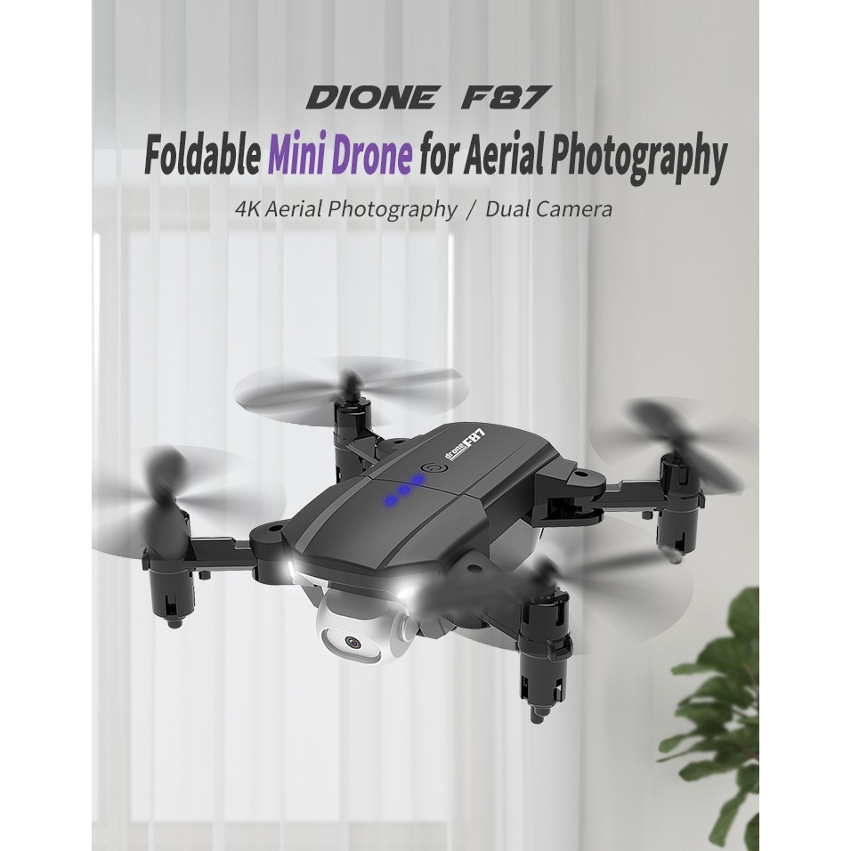 F87 UAV mini folding four axis aircraft dual camera 4K aerial remote ...
