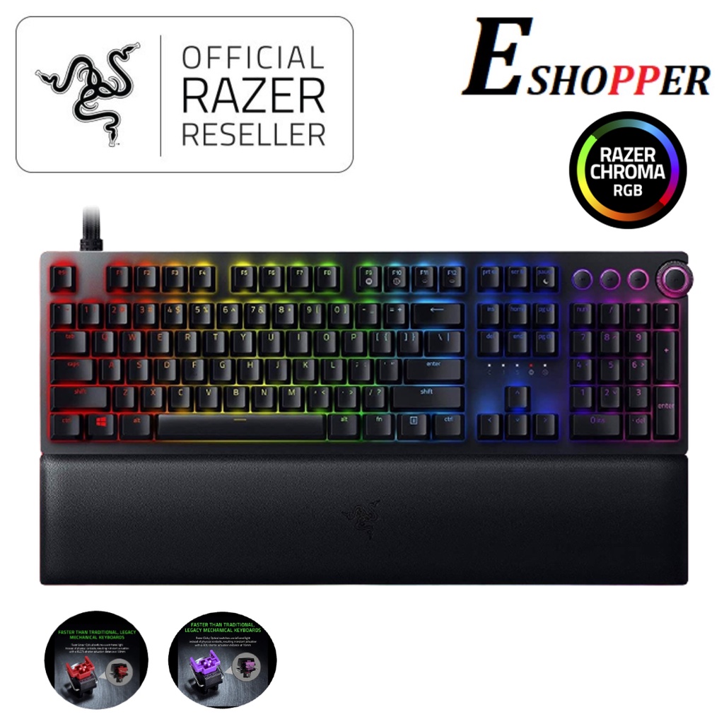RAZER HUNTSMAN V2 OPTICAL GAMING KEYBOARD | Shopee Malaysia