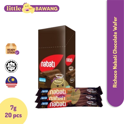 Richoco Nabati Chocolate Wafer/ Nabati Peanut Butter Cream Wafer 7g x ... Richoco Nabati Chocolate Wafer/ Nabati Peanut Butter Cream Wafer 7g x ...
