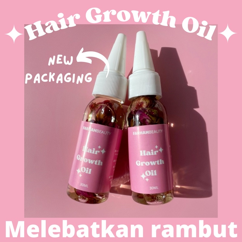 HAIR GROWTH OIL MINYAK PELEBAT RAMBUT ORGANIK | Shopee Malaysia