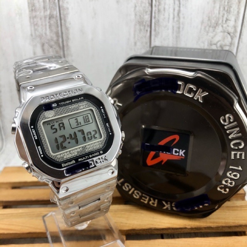 Gshk Stainless steel petak Jam tangan lelaki Free box gshk, Murah ...