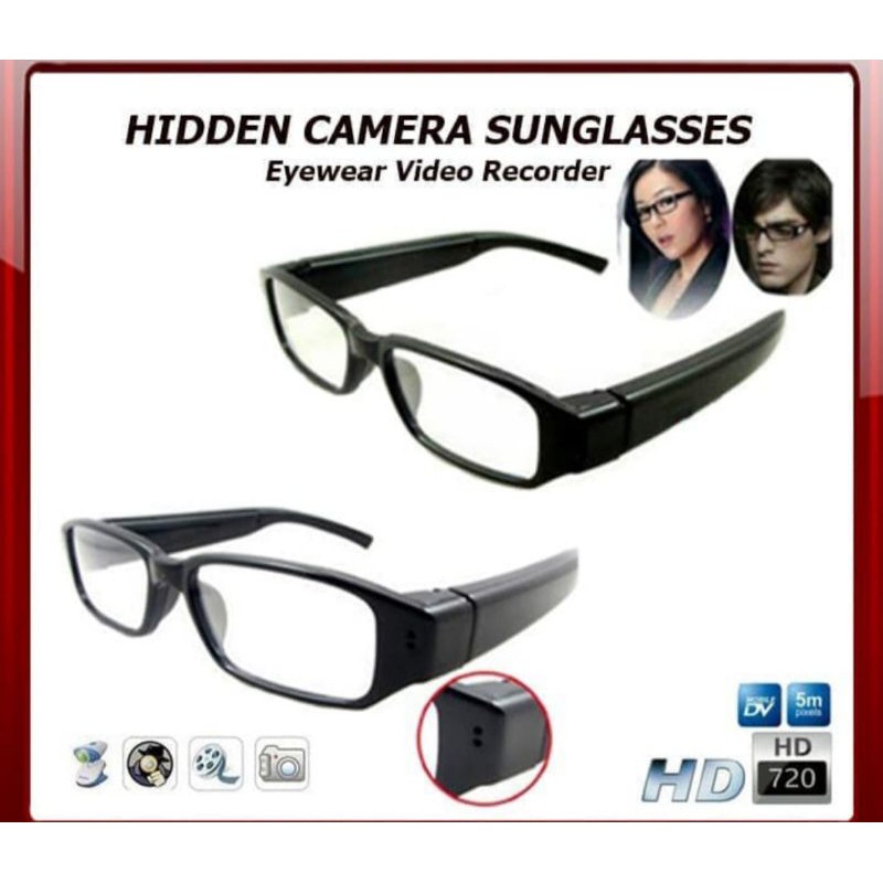 Spy Camera Clear Glasses Hd 720p - Hidden Camera Glasses Model - Hidden ...