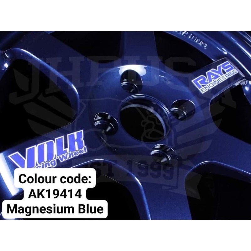 AIKKA AK19414 TE37 MAGNESIUM BLUE MOTORCYCLE SPORT RIM AUTOMOTIVE 2K ...