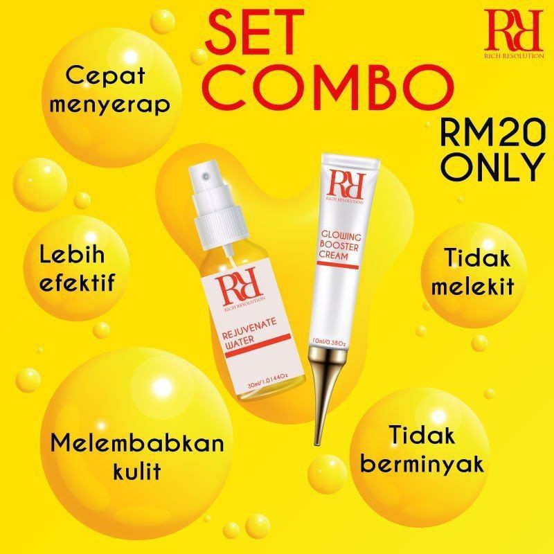 RR GLOWING BOOSTER CREAM+RR SPRAY | Shopee Malaysia