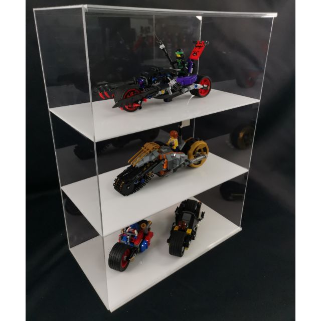 Acrylic Display Case 3-layer With Sliding Door For Lego/ Toys Car Model ...