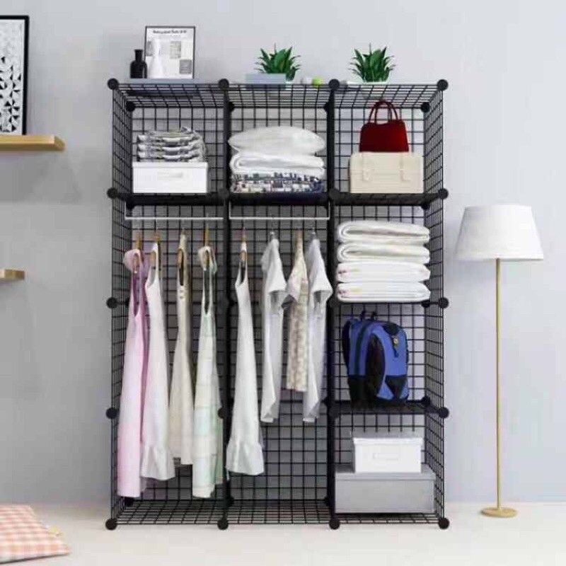DIY Iron Panel Multifunction shoe rack bookshelf Storage rack flower ...