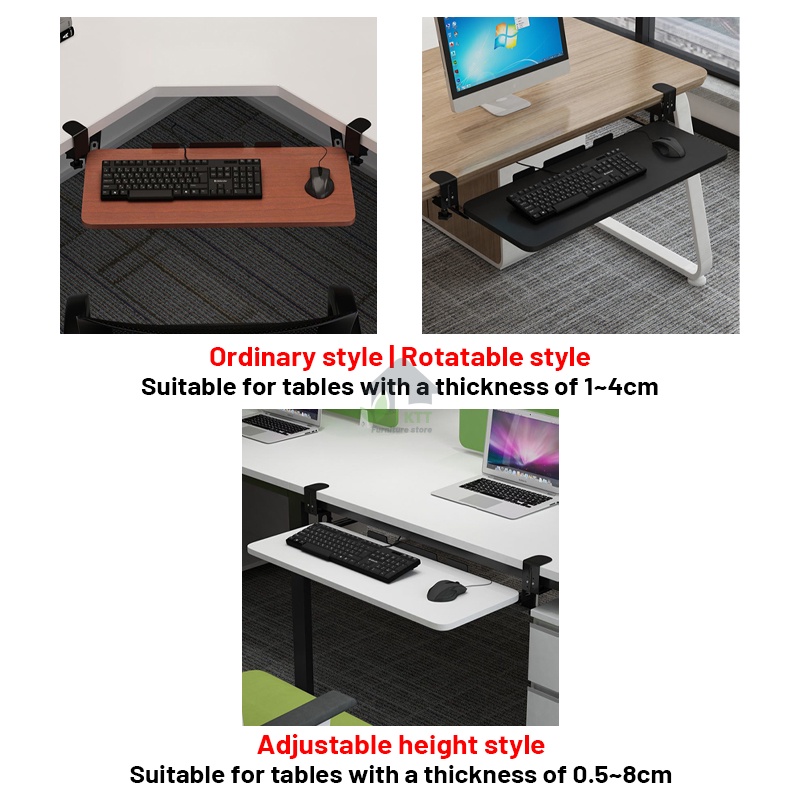 Keyboard Bracket Punch-Free Sliding Rail Keyboard Rack Installation ...