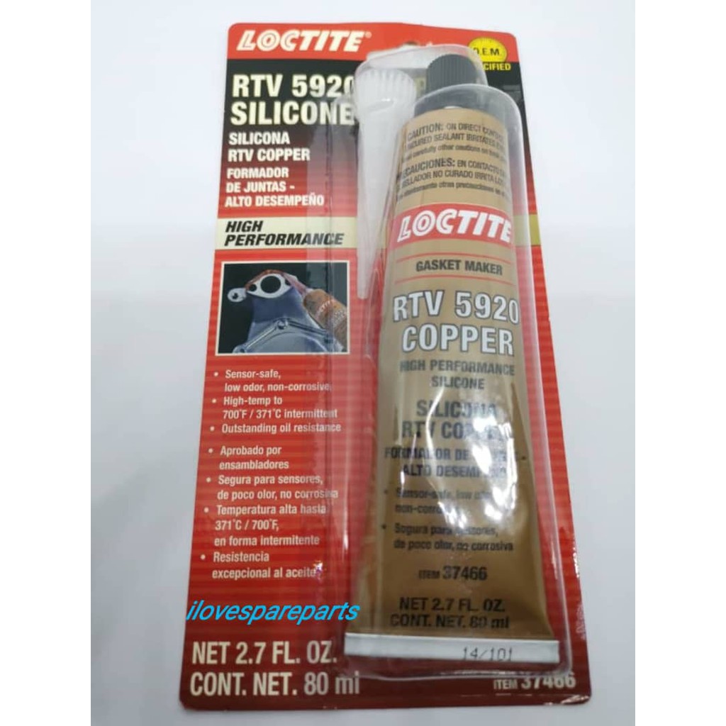Loctite gum gasket gasket maker rtv 5920 copper silicone rtv copper ...