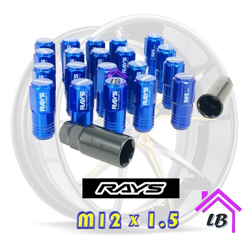 rays steel tyre racing lock & nut /tayar besi /wheel nut/sport rim ...