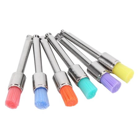 (READY STOCK) 100Pcs Dental Polishing Brush Head Nylon Latch Small ...