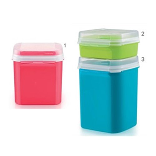 Tupperware Ezy Square Keeper Set 4L/1.2L/5.5L Red/Green/Blue | Shopee ...