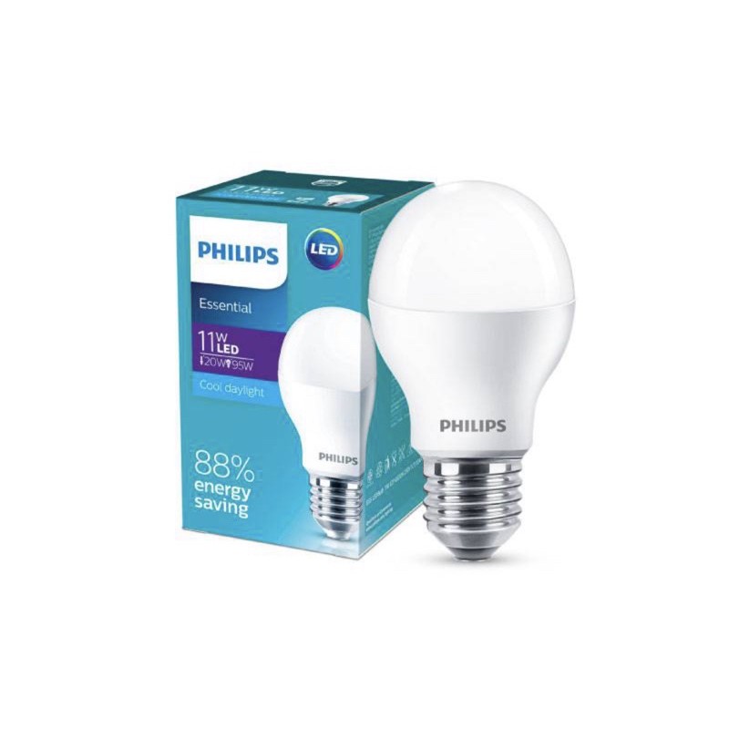 PHILIPS 11W LED A60 bulb DAYLIGHT/WARMWHITE [E27] | Shopee Malaysia