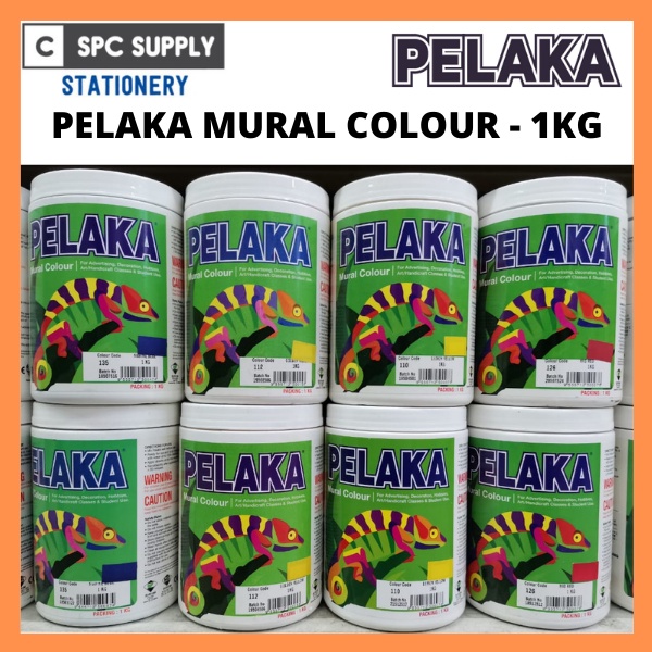 PELAKA MURAL COLOUR - (1 KG) NORMAL COLOUR / CAT MURUL COLOUR / PAINT ...