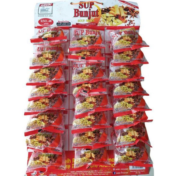 Sup Bunjut Adabi 24 peket (1 papan) | Shopee Malaysia
